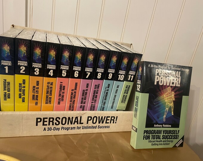 Anthony Robbins Set of 12 VHS Tapes - Etsy