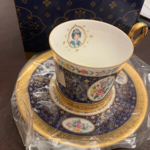 Mrs. Albee Tea Cups and Saucers Set of 2 - Etsy