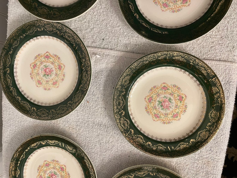 6 Dessert Plates by Salem China - Etsy