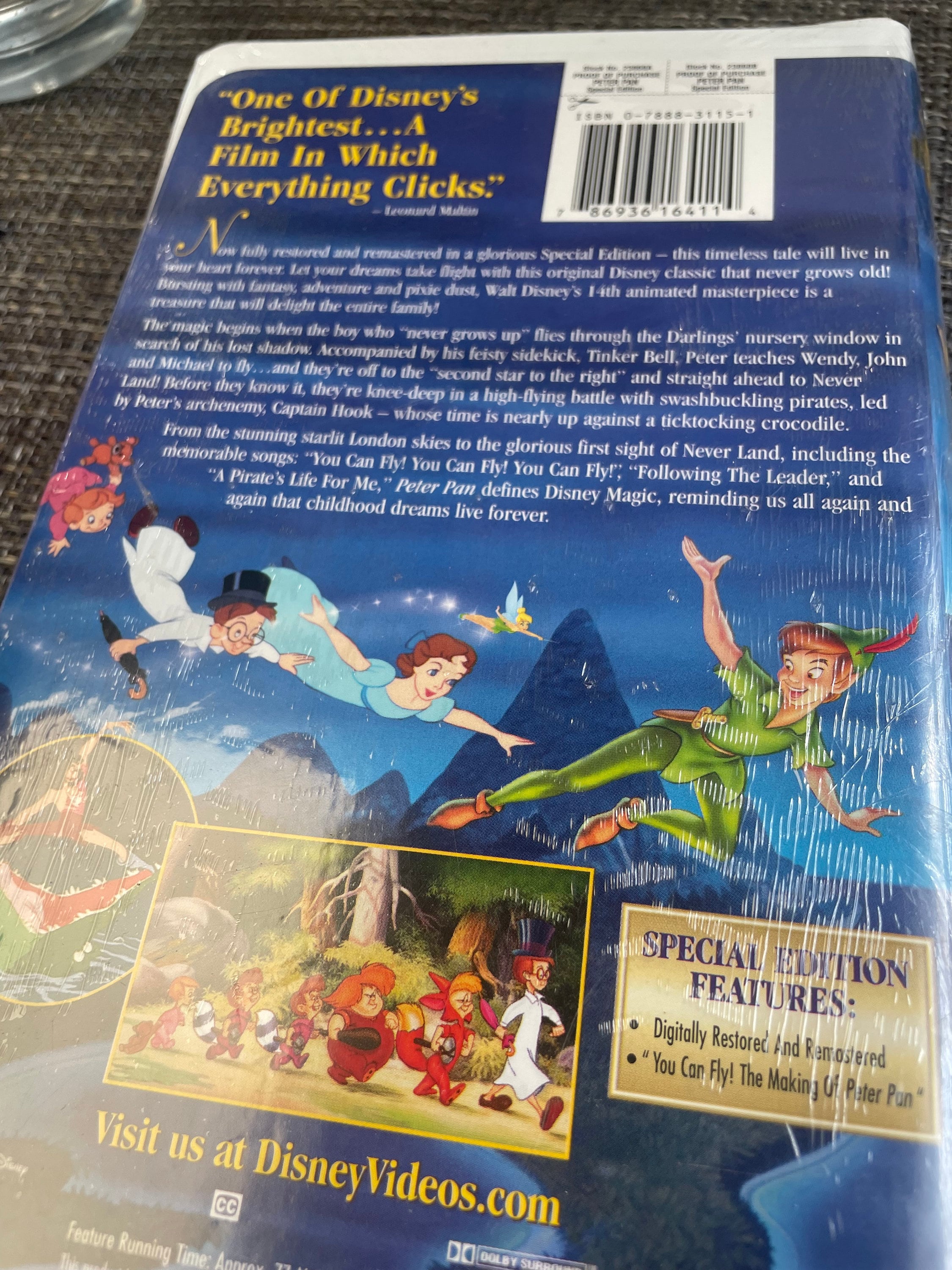 Peter Pan VHS Special Edition VHS - Etsy