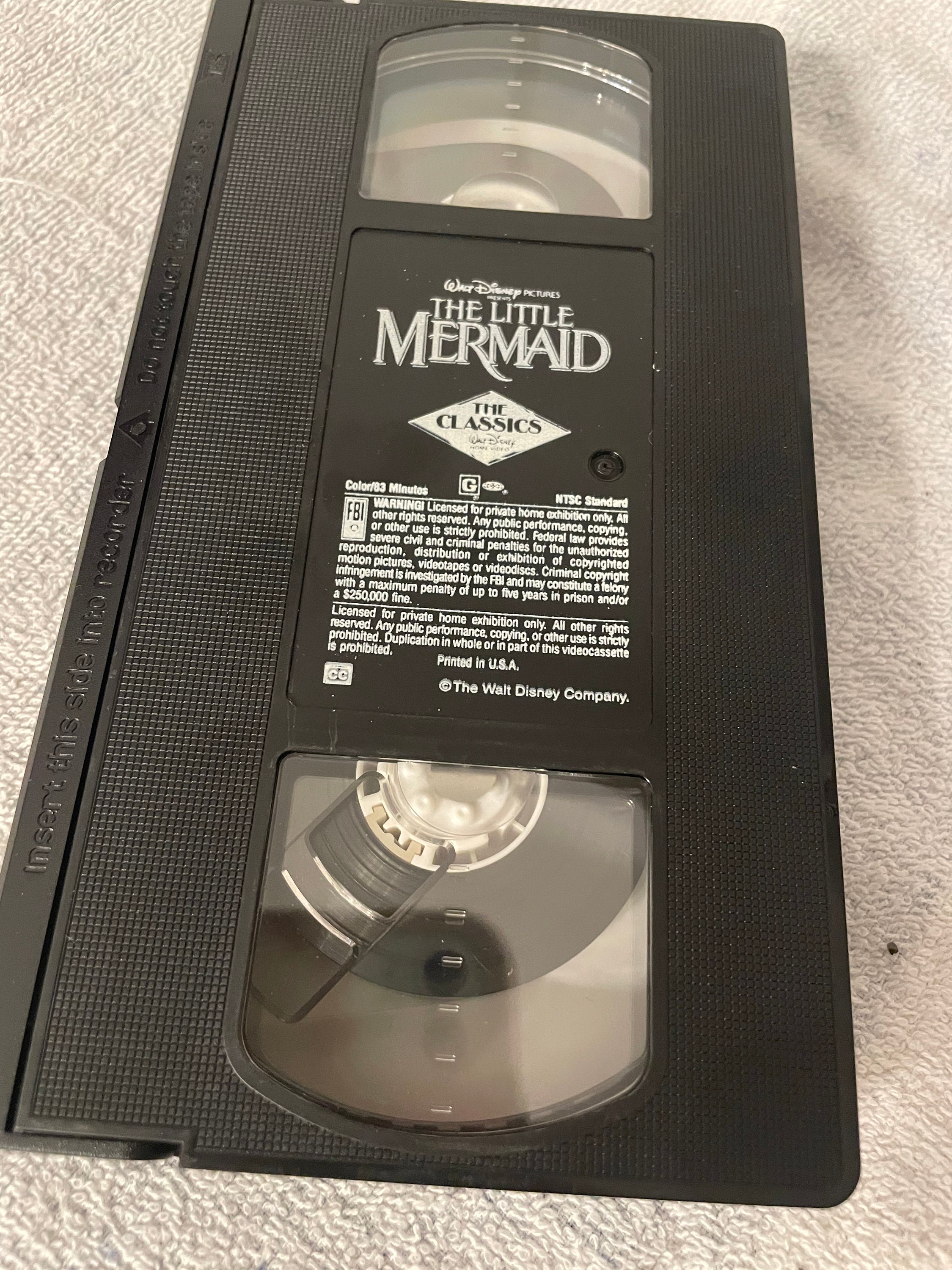 VHS Walt Disney the Little Mermaid - Etsy