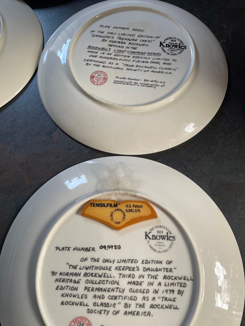 6 Norman Rockwell Collectors Plates - Etsy