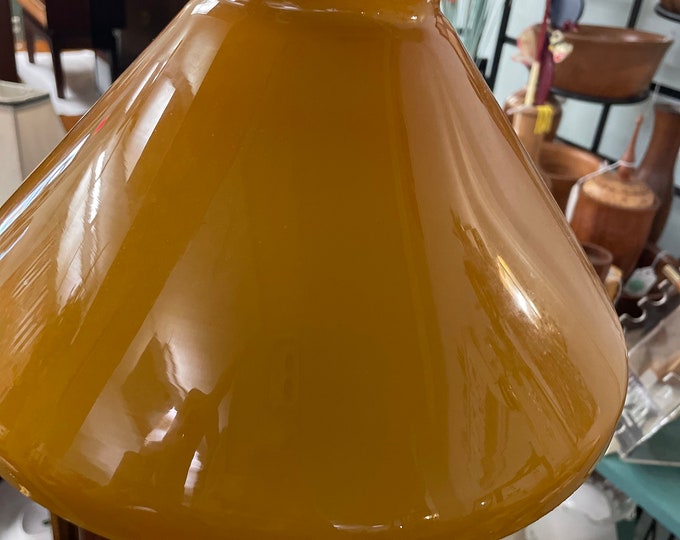 Vintage Mustard Yellow Lamp Shade - Etsy