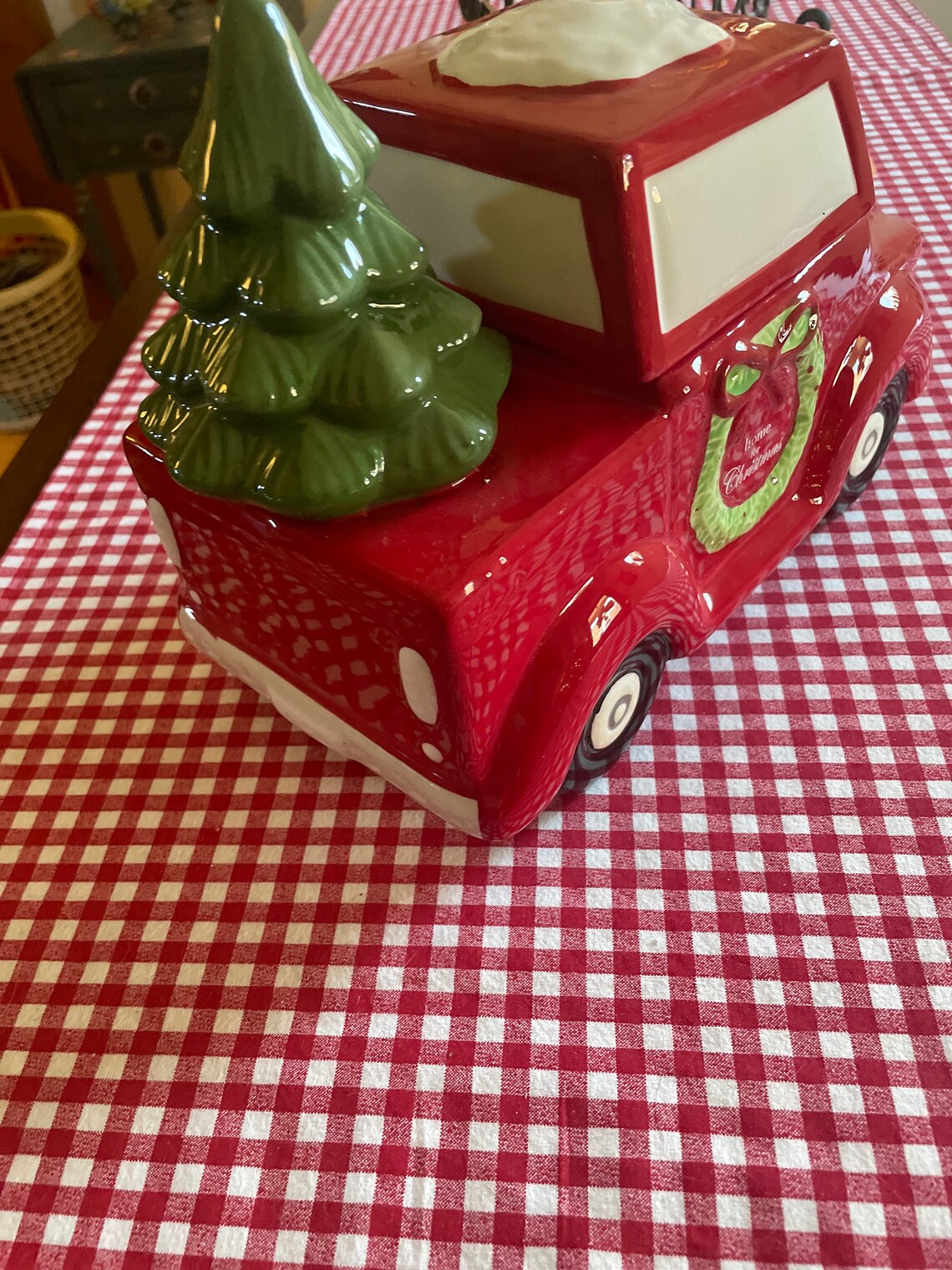 Red Truck Cookie Jar - Etsy