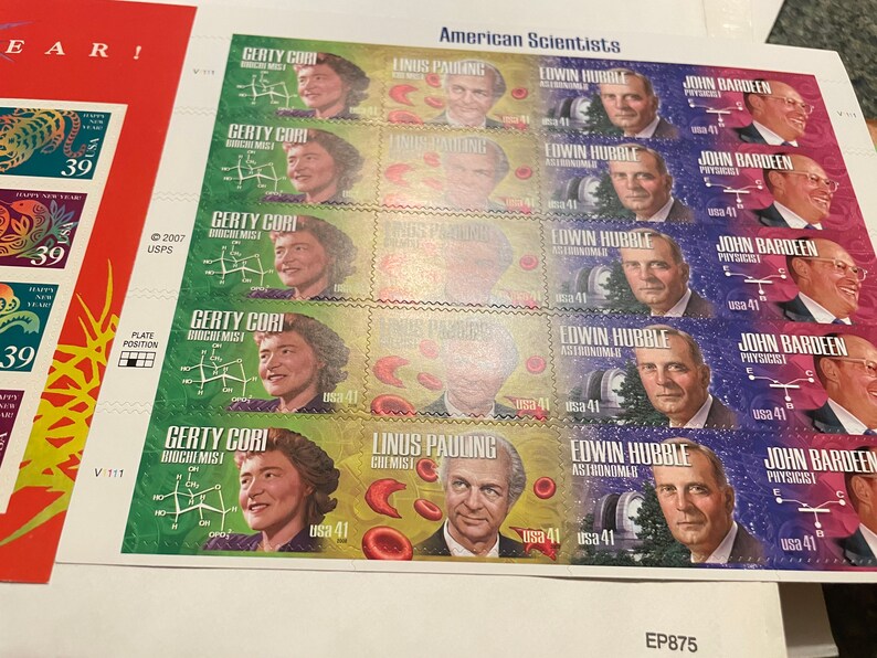 2 Sheets of Postage Stamps - Etsy