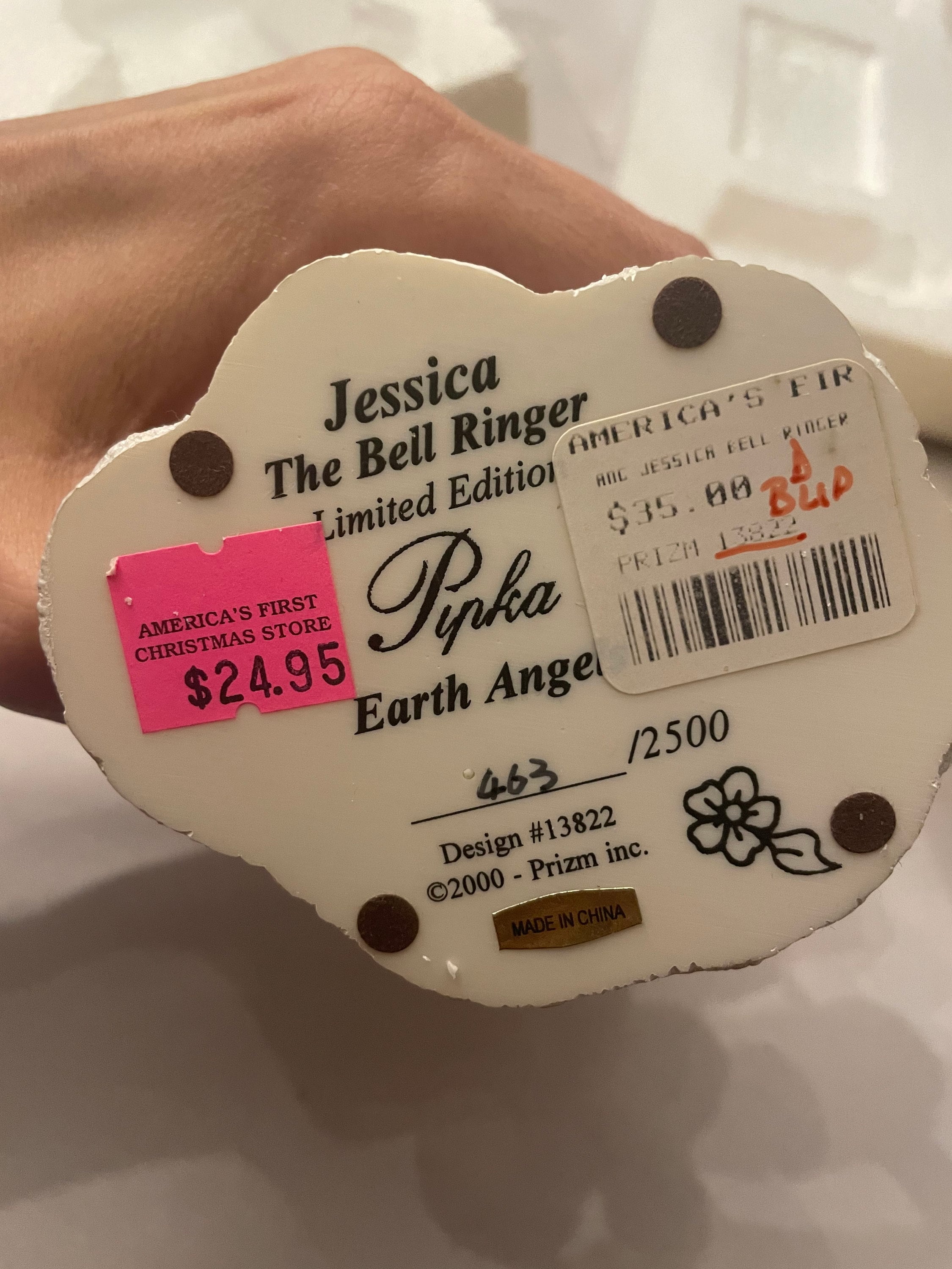 Pipka Earth Angels Jessica the Bell Ringer - Etsy