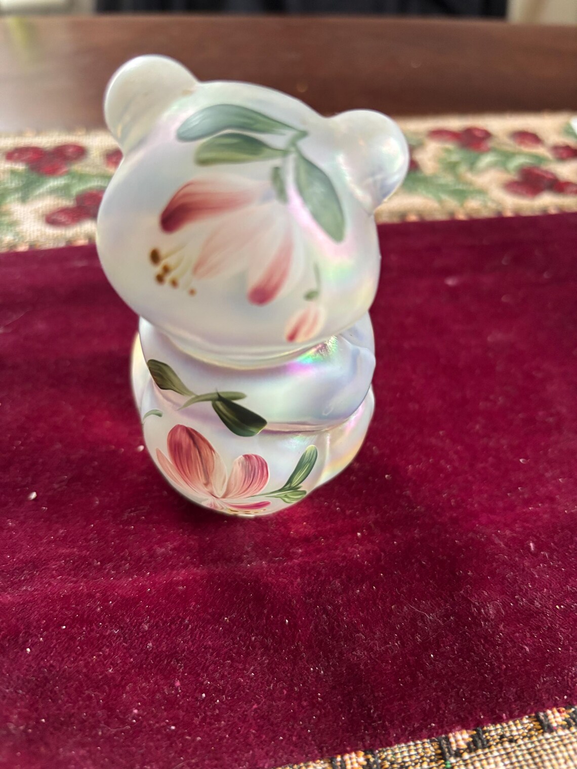 Fenton Hand Painted Bear - Etsy