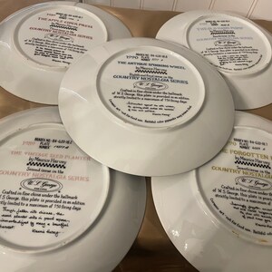 Set of 8 Country Nostalgia Collectors Plates - Etsy