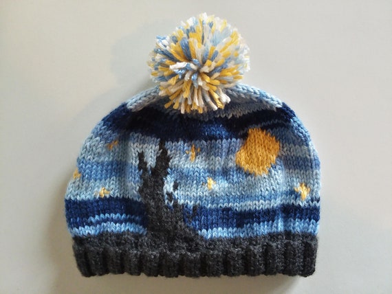 Starry Night: Hat Pattern for Knitting PDF Instructions | Etsy