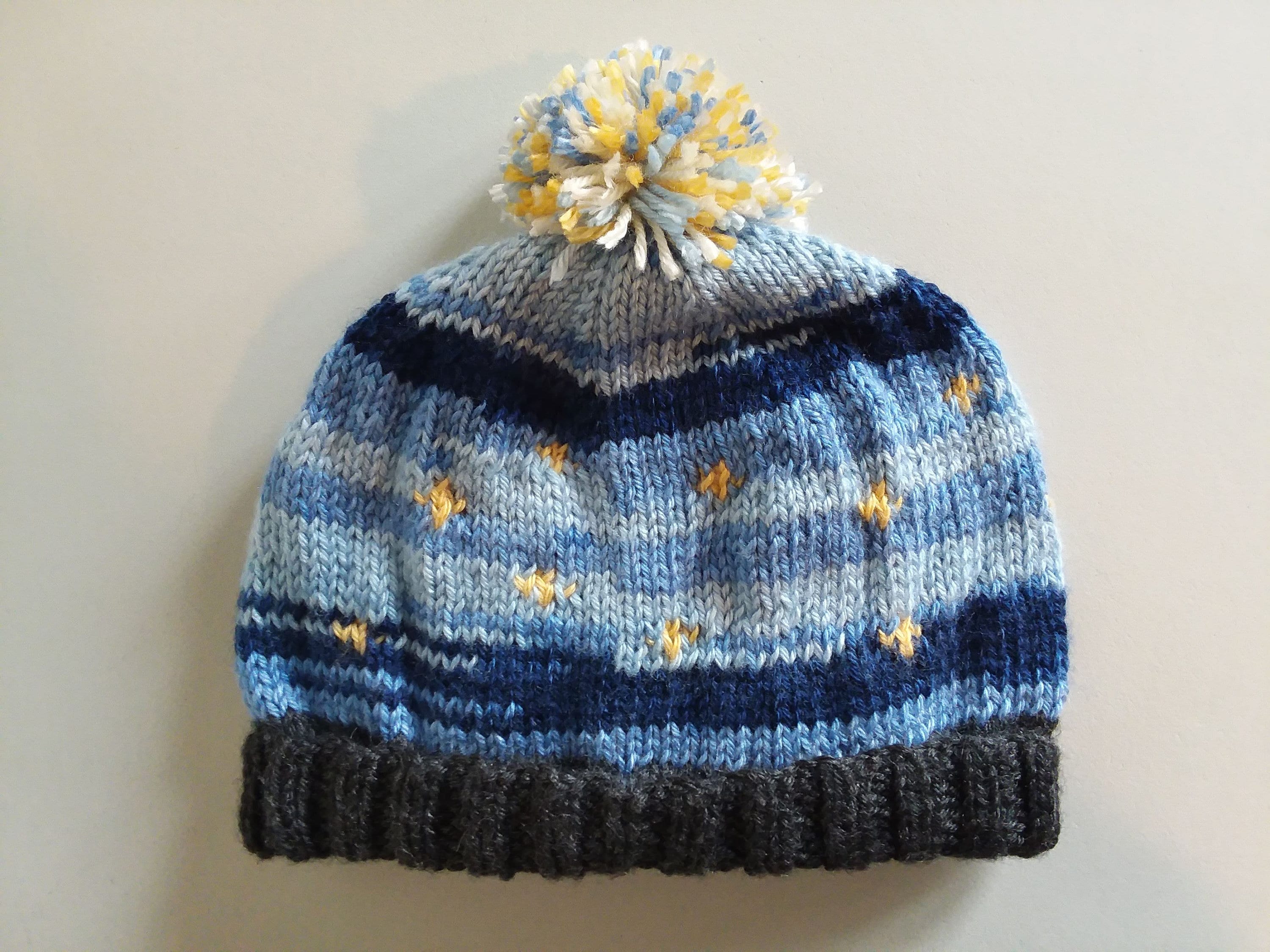 Starry Night: Hat Pattern for Knitting PDF Instructions - Etsy Norway
