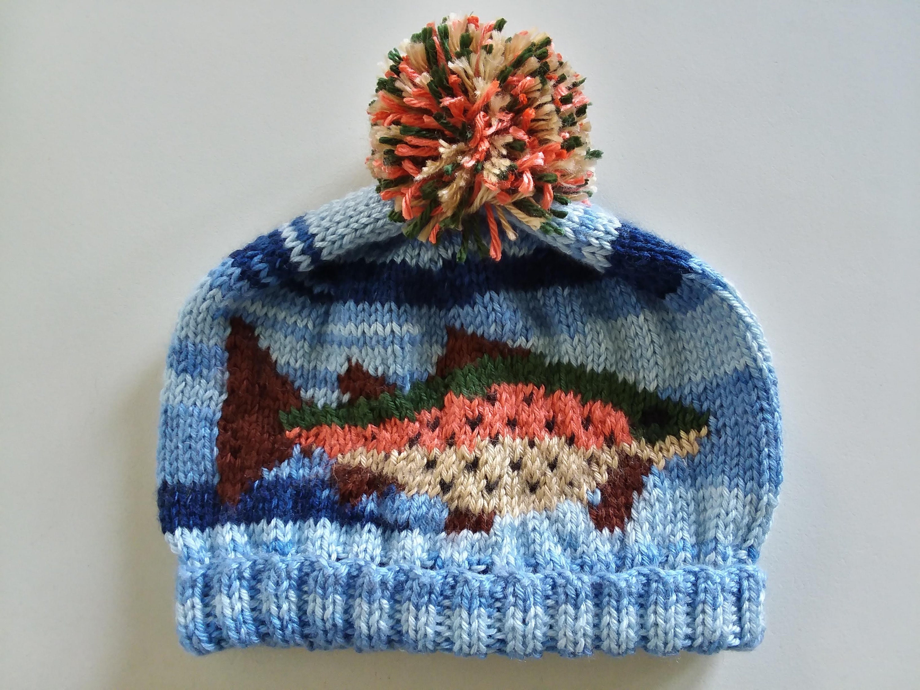 Go Fish: Hat Pattern for Knitting – PDF Instructions - Etsy