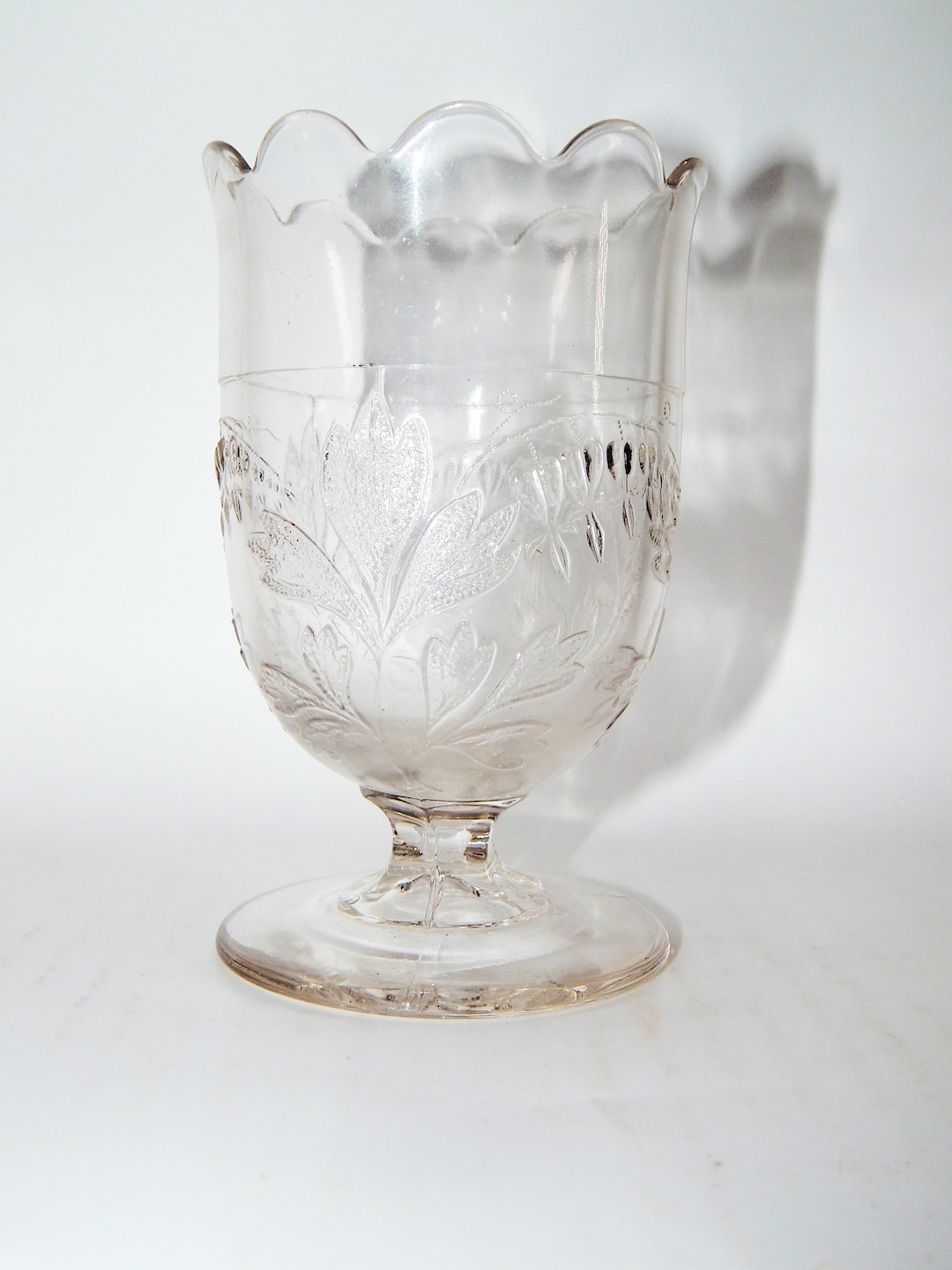 Vintage EAPG - Circa 1897- King & Son Bleeding Heart Spooner Glass - Etsy