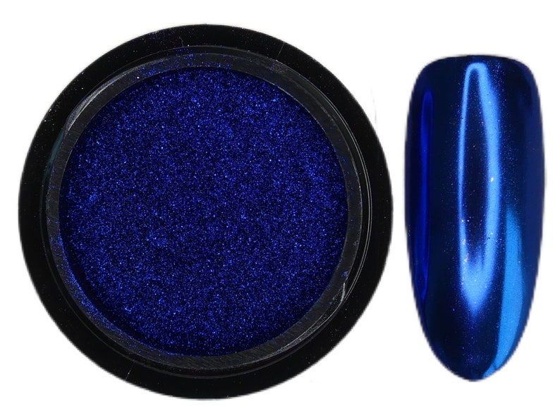 Blue Chrome Powder Metallic Pigment for Nail Art 0.3g | Etsy