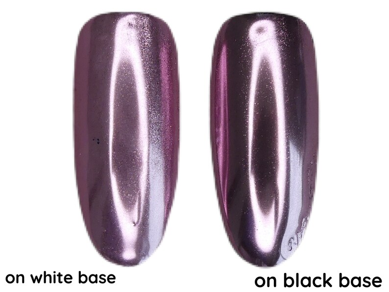 Pink Chrome Powder for Nail Art Metallic Pigment for Nails - Etsy
