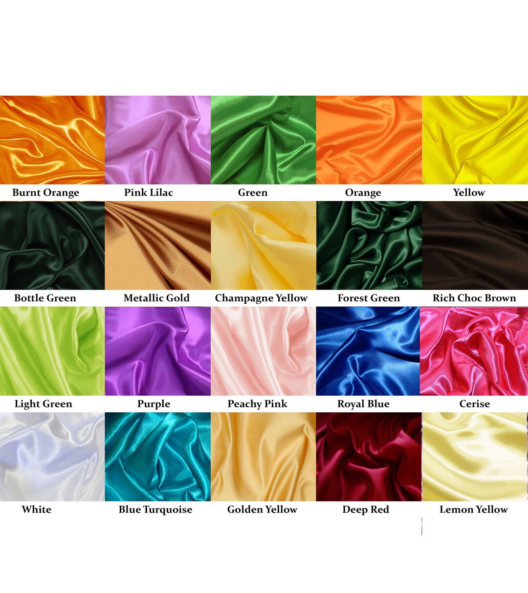 Silky Satin Fabric Sold per Metre 150cm Wide. Craft Making Dressmaking ...
