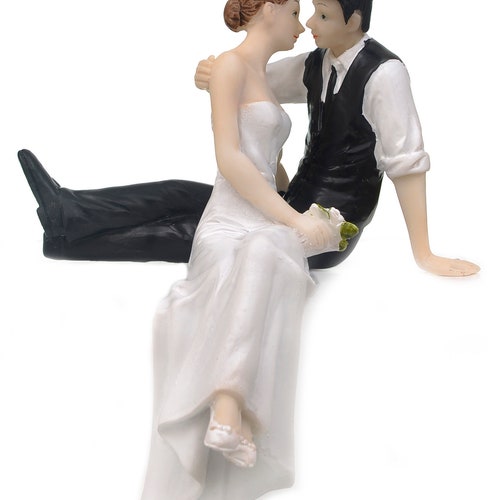 Wedding Cake Topper Bride and Groom Romantic Dance - Etsy UK
