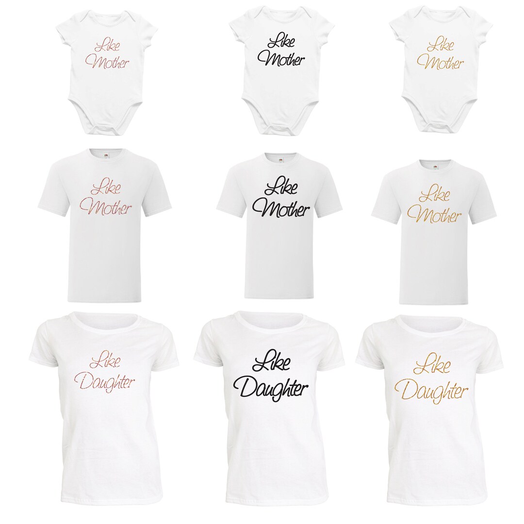 Mother's Day Matching Like Mother Like Daughter T-shirts - Etsy