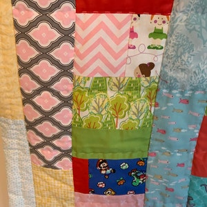 Baby Quilt, Toddler Quilt, Scrappy Quilt - Etsy