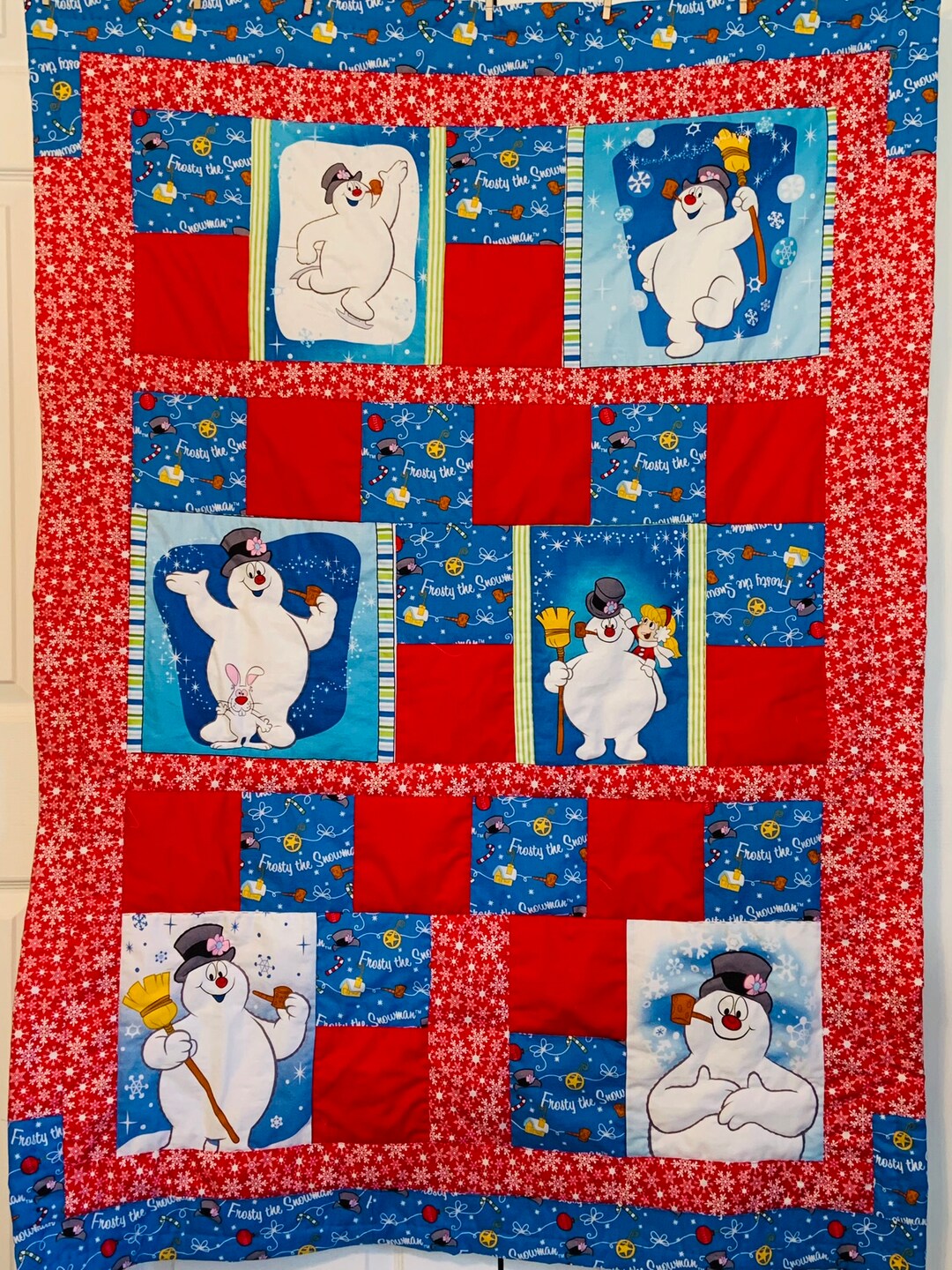 Frosty the Snowman Quilt, Christmas Quilt - Etsy