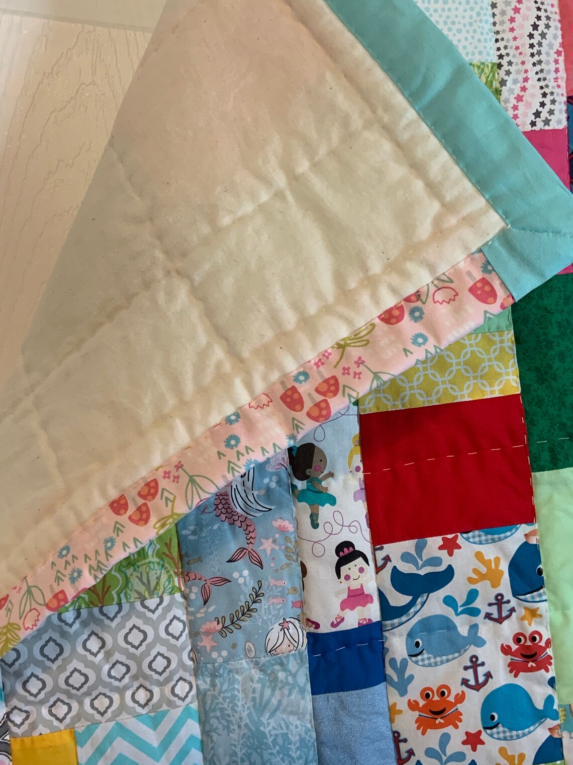 Baby Quilt, Toddler Quilt, Scrappy Quilt - Etsy