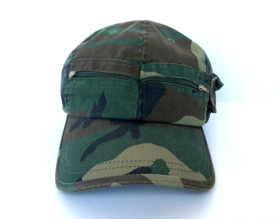 vintage CAMO pocket ball CAP hat - Gem