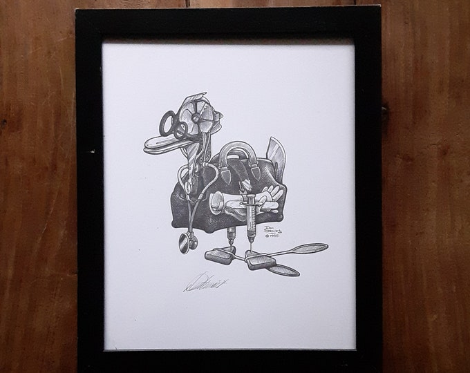 Don Stewart Signed Pencil Sketch Lithograph Original Art Don Stewart ...