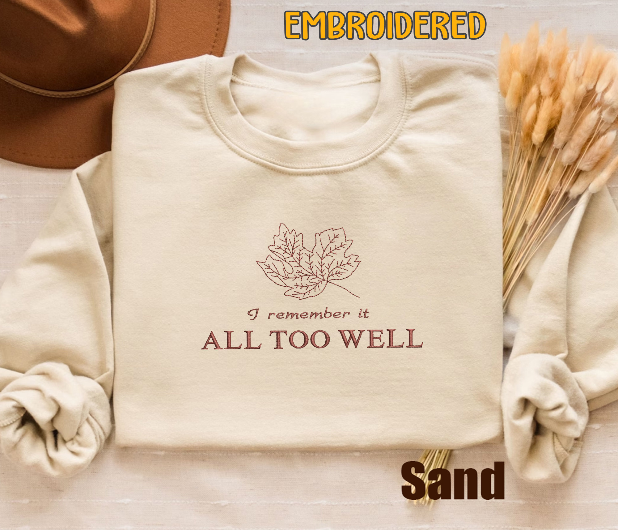 All Too Well Embroidered Sweatshirt | TS Eras inspired sweatshirt, Tour ...
