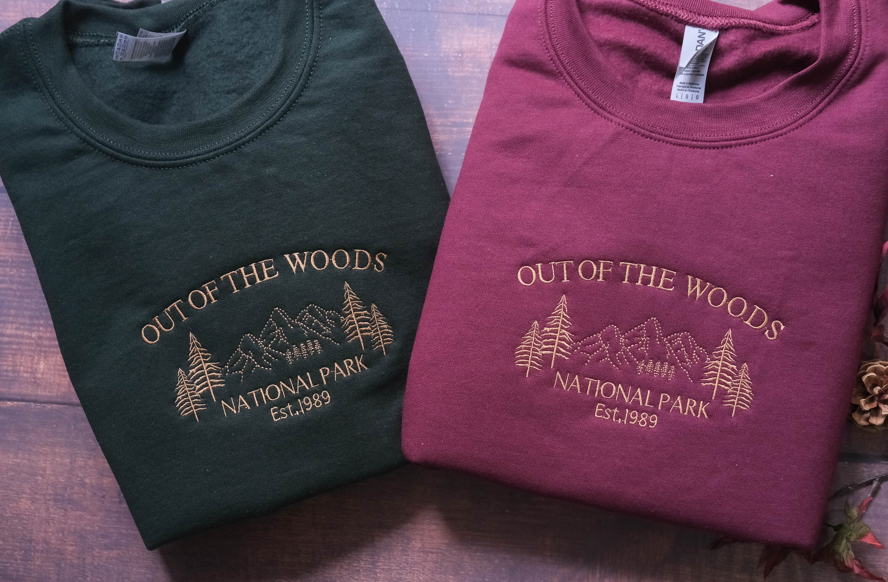 Out Of The Woods TS Embroidered Sweatshirt, Hoodie, 1989 Embroidered ...