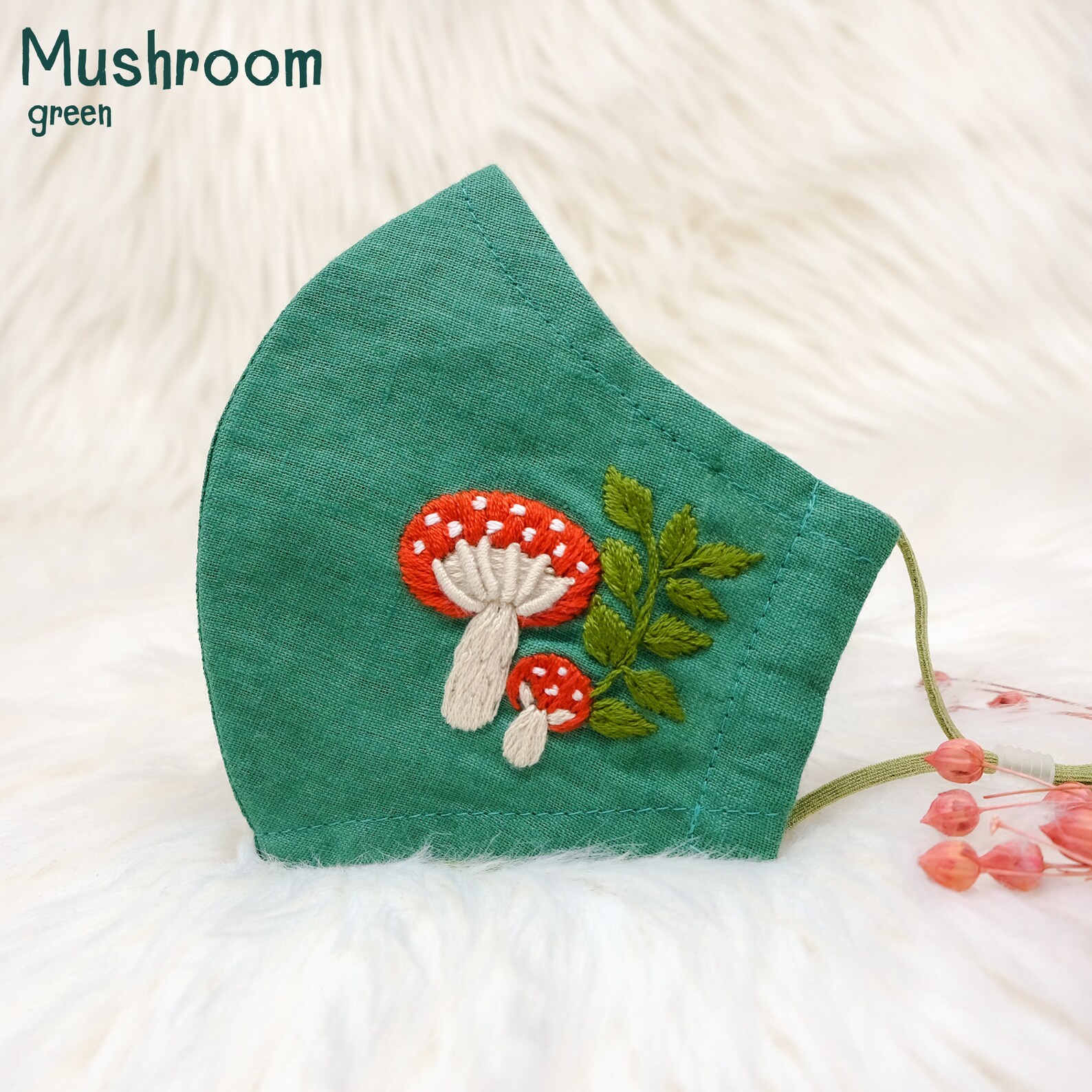 Cute Face Mask Unique Animal Face Mask Hand Embroidered Face - Etsy