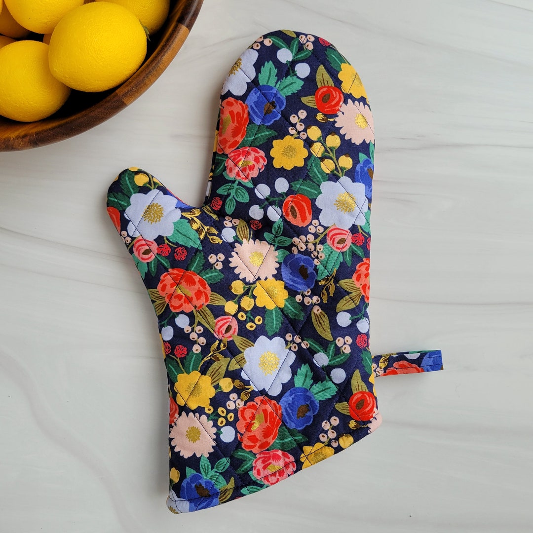Handmade Rifle Paper Co Oven Mitt, Rifle Paper for Your Kitchen, Rifle ...