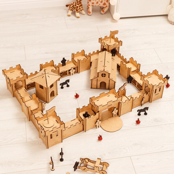 Wooden Castle - Etsy