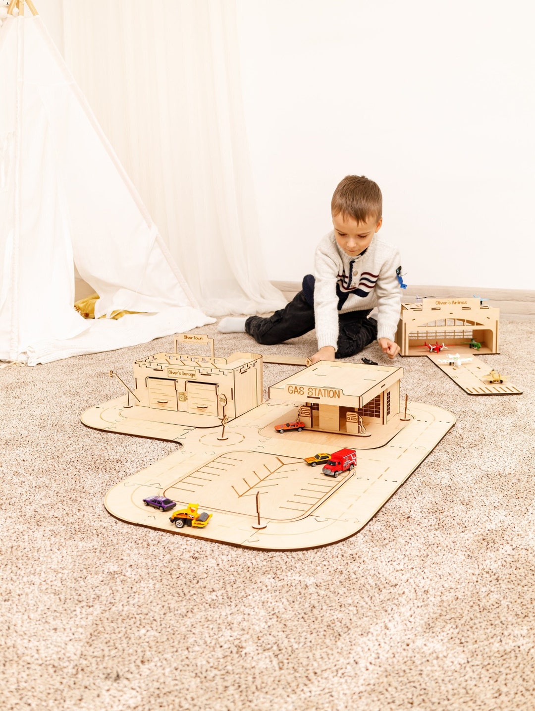 Personalised Racetrack Toy, Unique Kids Gift, Birthday Boy Gift ...