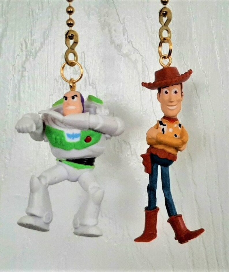 Buzz Lightyear & Woody Toy Story Ceiling Fan and Light Pulls - Etsy