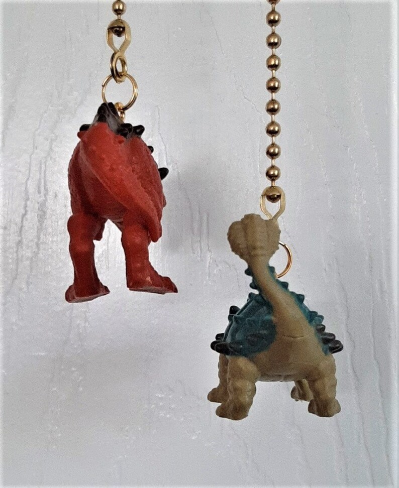 Carnotaurus & Ankylosaurus Dinosaur Ceiling Fan and Light - Etsy