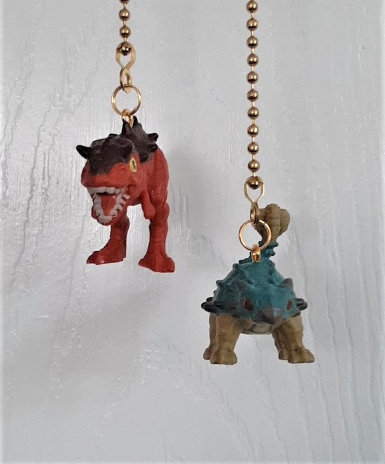 Carnotaurus & Ankylosaurus Dinosaur Ceiling Fan and Light - Etsy