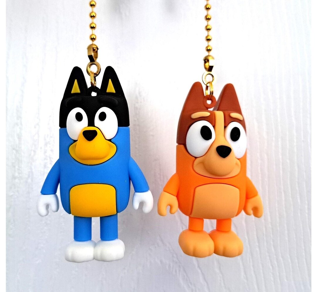 Bluey & Bingo Ceiling Fan and Light Pulls - Etsy
