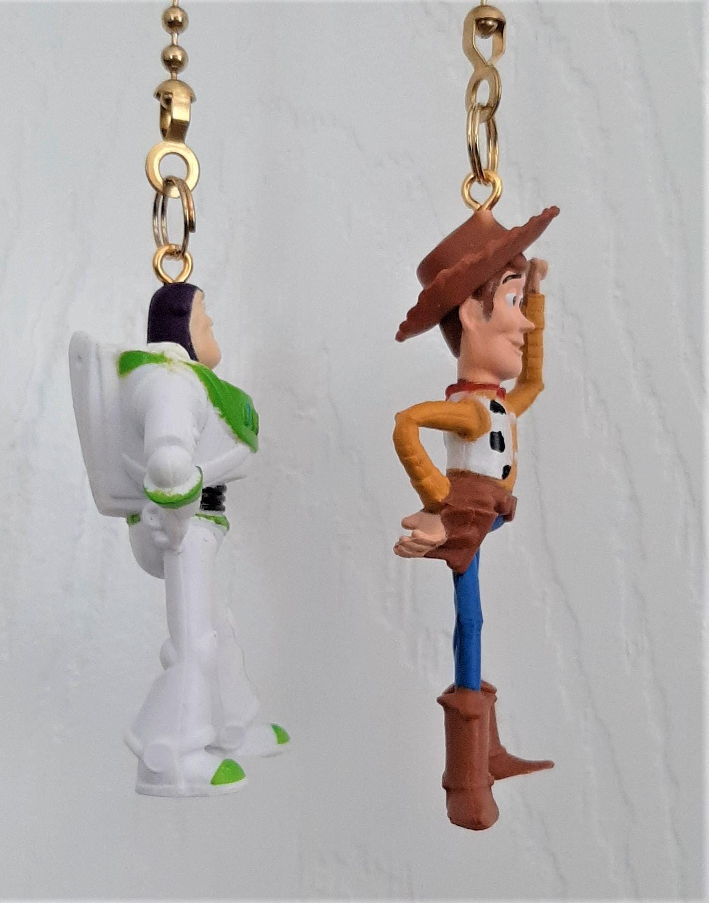Buzz Lightyear & Woody Toy Story Ceiling Fan and Light Pulls Disney ...