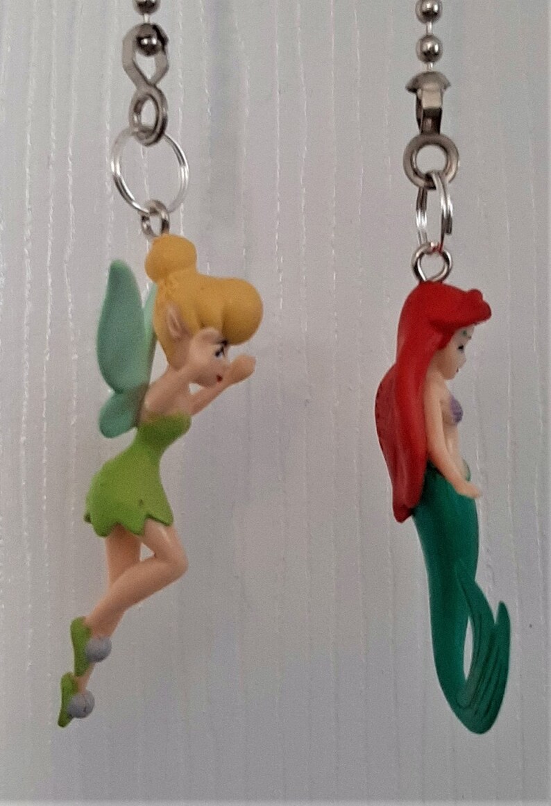 Tinker Bell & Ariel Little Mermaid Ceiling Fan and Light Pulls | Etsy