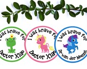 I Was Brave Doctor Reward Stickers Personalised Doctors - Etsy