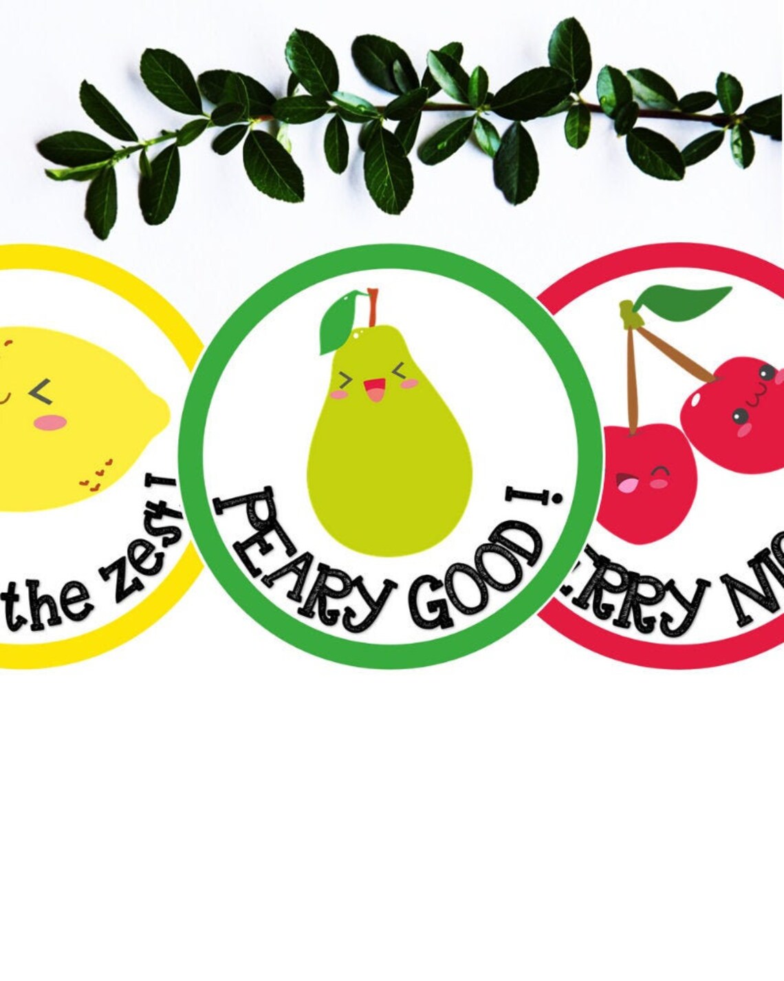 Fruit Pun Teacher Reward Stickers Classroom Stickers Punny - Etsy