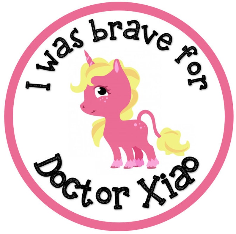 I Was Brave Doctor Reward Stickers Personalised Doctors - Etsy