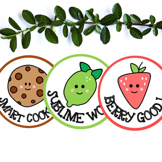 Food Pun Teacher Reward Stickers Classroom Stickers Punny | Etsy Australia