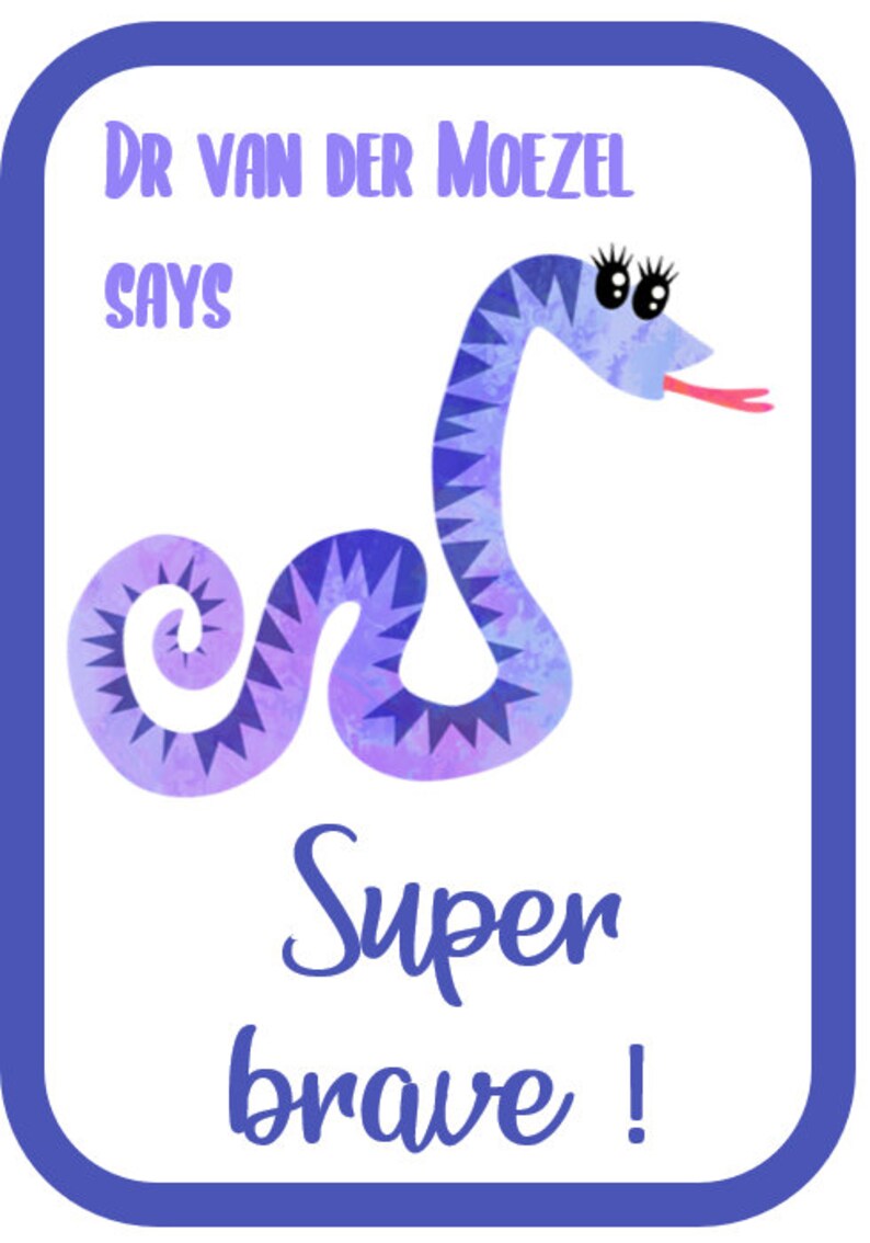 I Was Brave Doctor Reward Stickers | Personalised Doctors Stickers ...