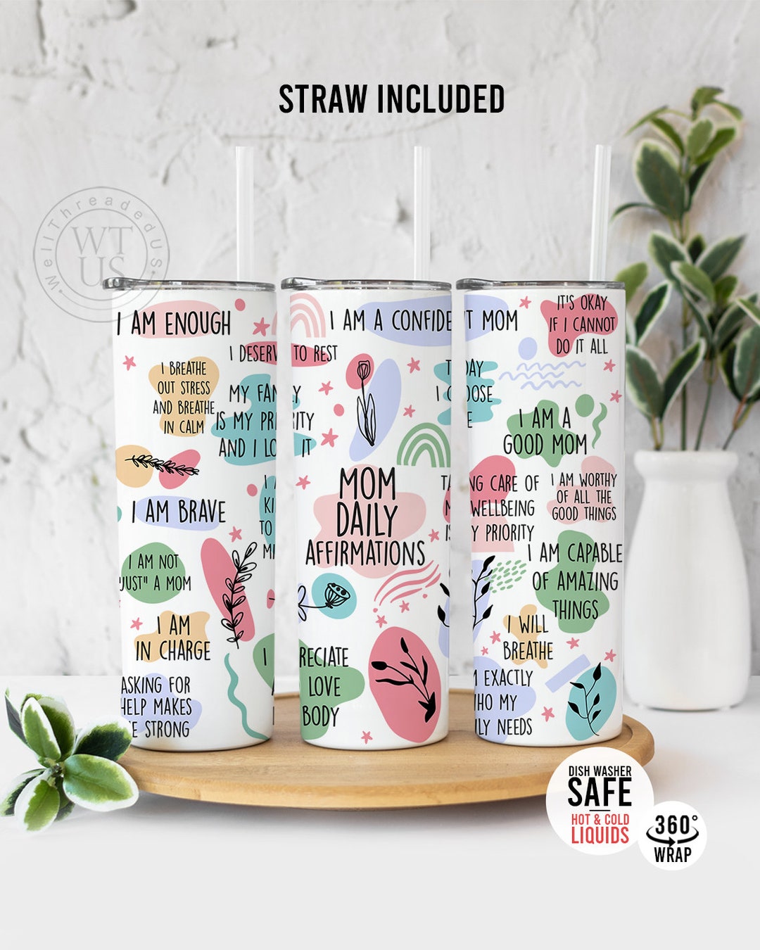 Mom Daily Affirmation Tumbler Affirmation T For Mothers Day Mom