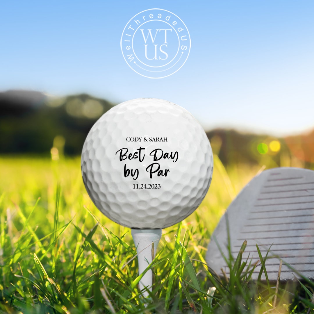 Custom Couple Wedding Golf Ball , Custom Golf Ball, Couple Golf Gift ...