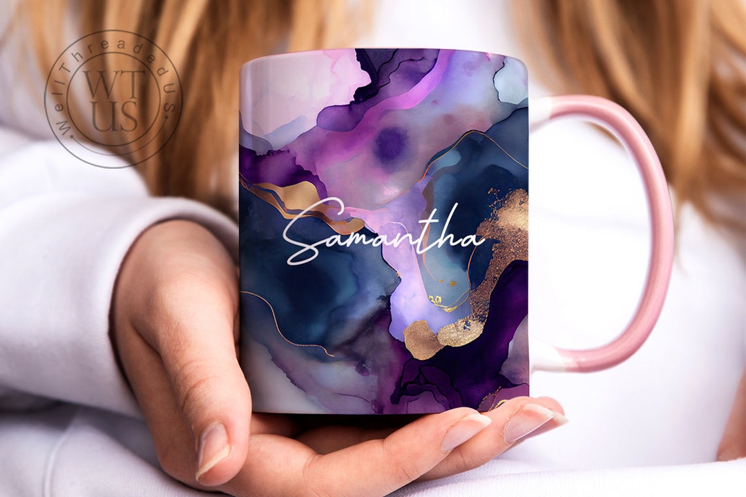Custom Marble Mug, Personalized Marble Mug, Mothers Day Mug, Custom Mug ...
