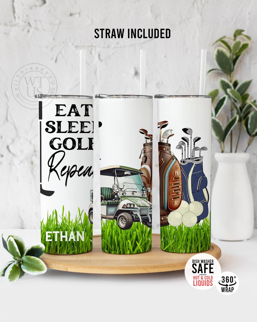Personalized Golf Tumbler , Golf Player Tumbler , Golf Lover Gift , Dad ...