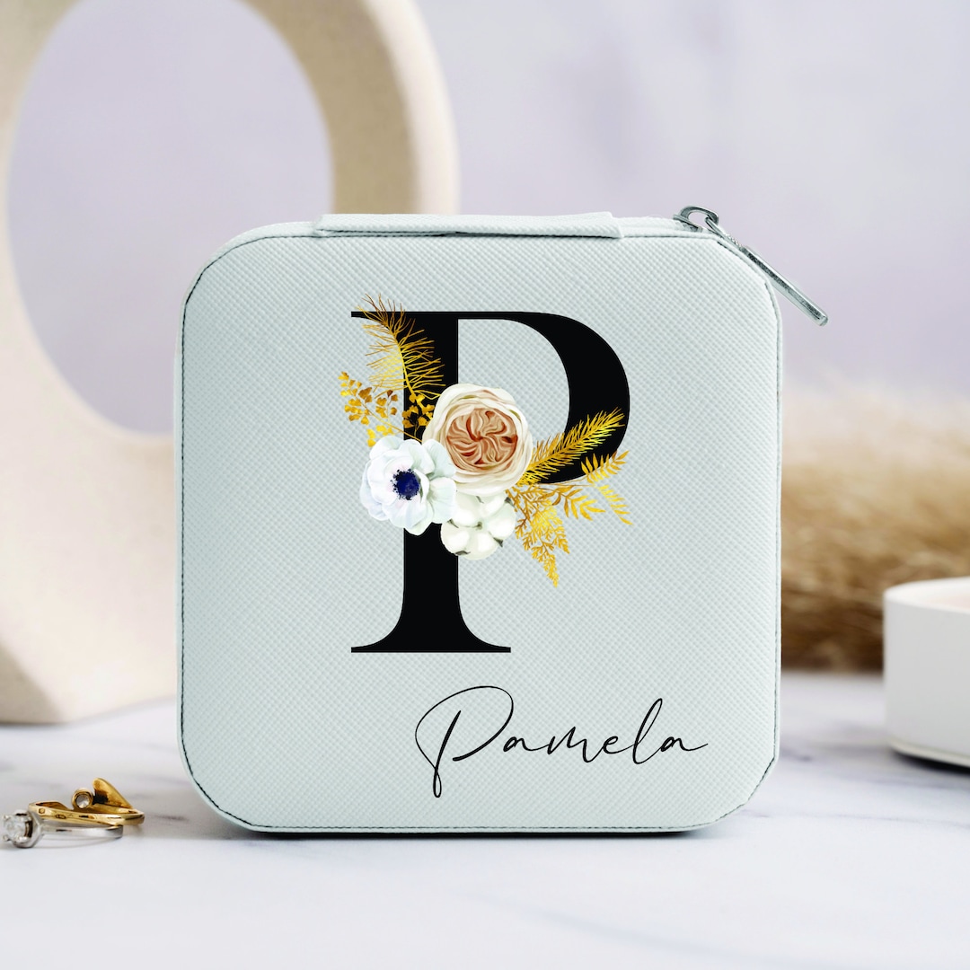 Personalized Name Jewelry Box, Custom Jewelry Case, Bridesmaid Gift ...