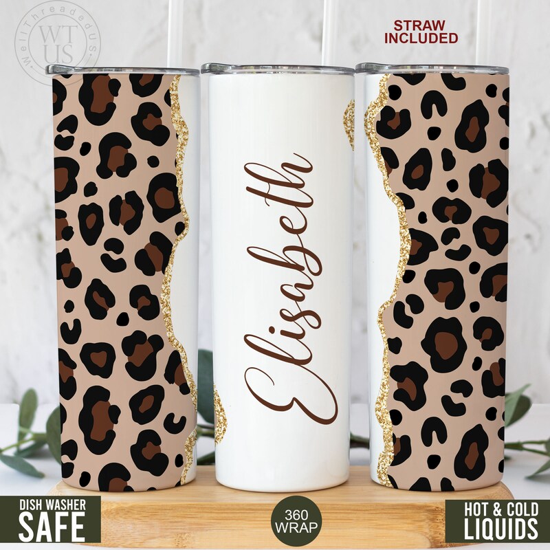 Leopard Print Tumbler - Etsy