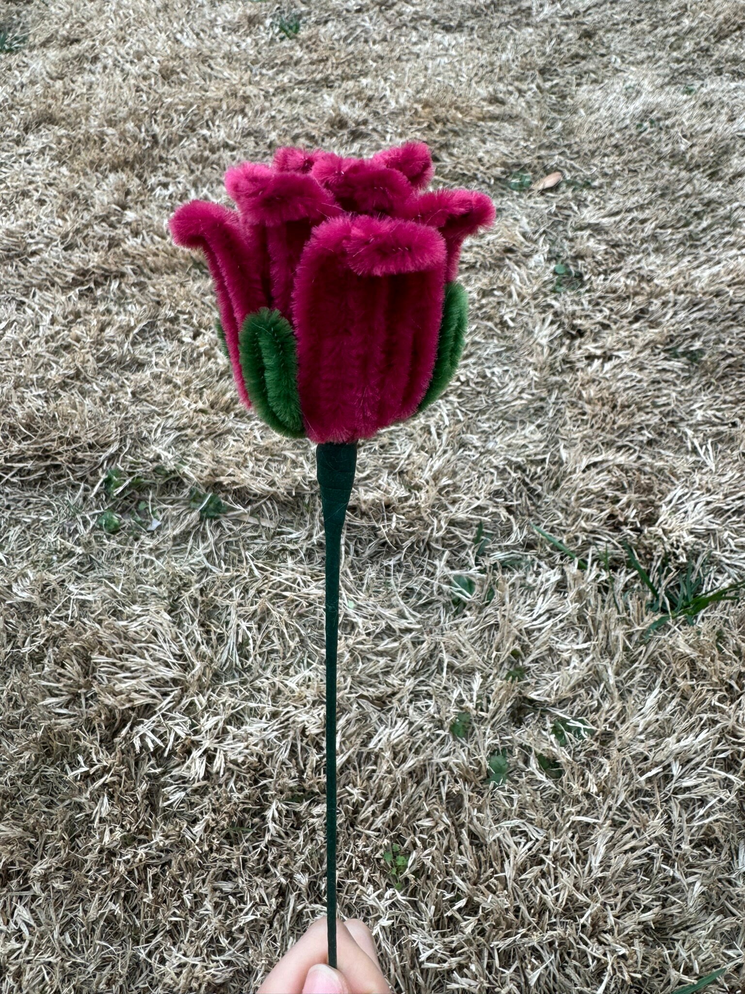 Pipe Cleaner Rosecrochet Flower Bouquet Handmade Flowerrose ...